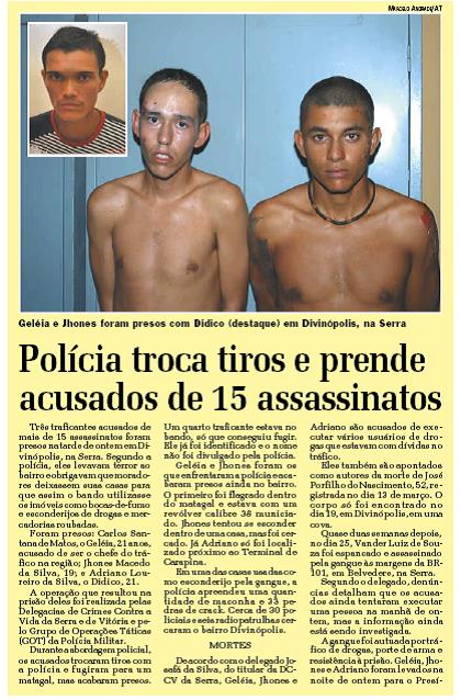 Disque Denúncia 181 Alguns Casos HistÓricos De Grande RepercussÃo